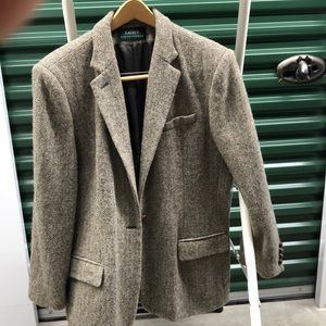 Jackets & Coats | Ralph Lauren Herringbone Wool Blazer | Poshmark
